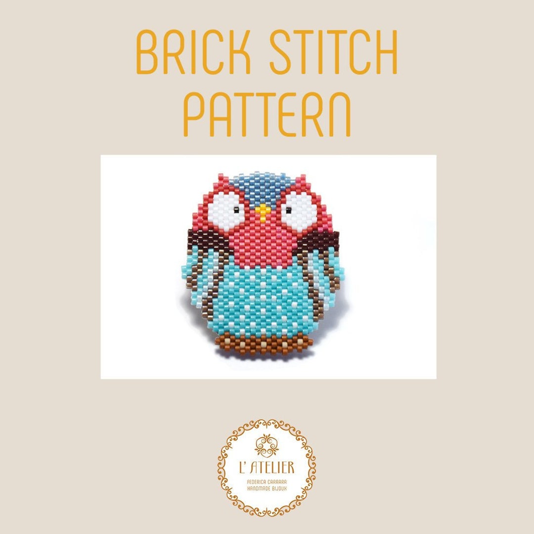 PDF Brick Stitch Pattern ITA/ENG - Owl - Etsy