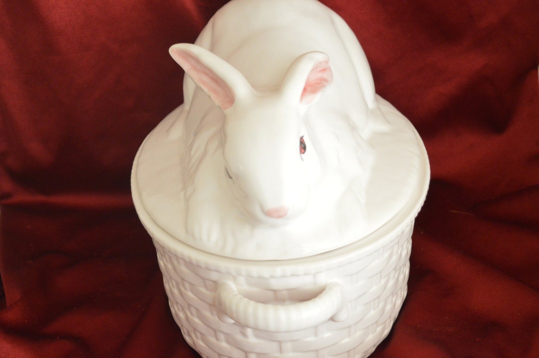 Vintage Bordallo Pinheiro Rabbit Casserole Dish Made Portugal 15 X 9 - Etsy