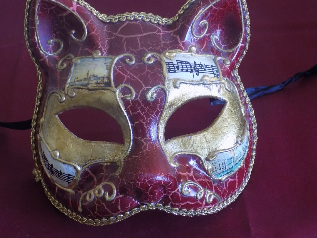 Vintage Cat Costume Mask - Etsy
