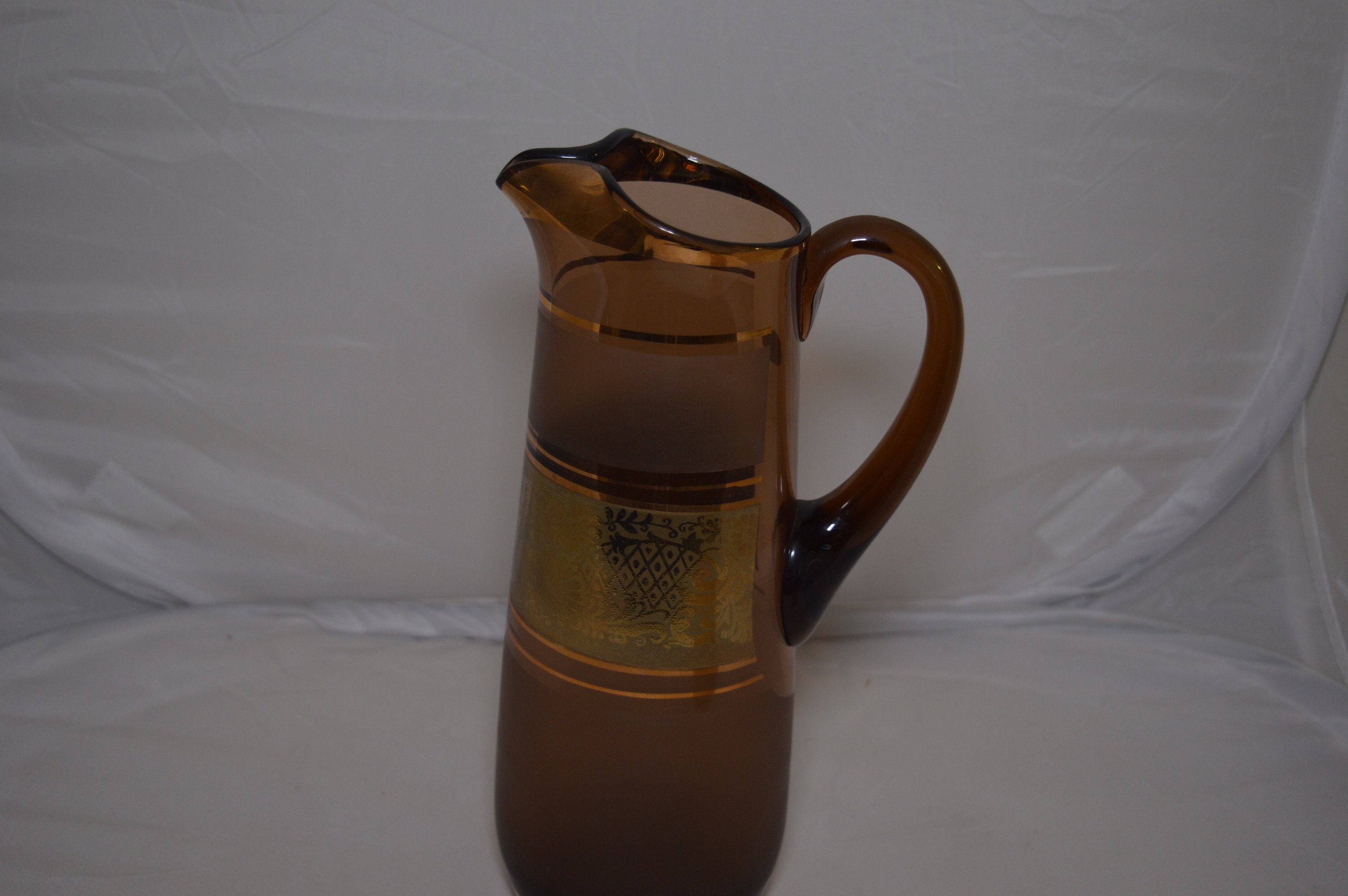 Vintage Bohemia Crystal Pitcher and 5 Glasses Made in Czechoslovakia ...