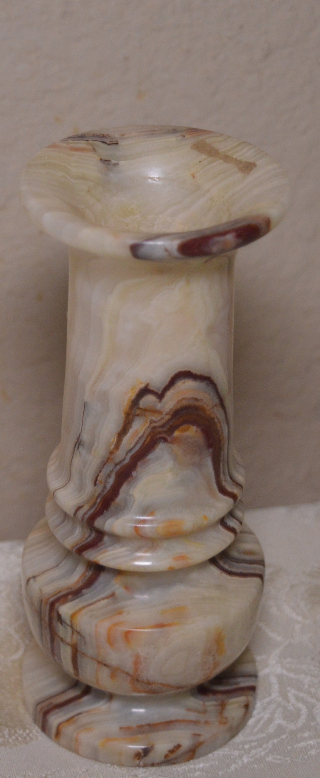Vintage White Banded Onyx Bud Vase 6' X 2 1/2' - Etsy