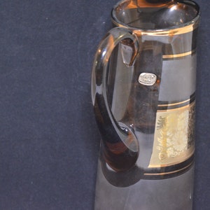 Vintage Bohemia Crystal Pitcher and 5 Glasses Made in Czechoslovakia ...