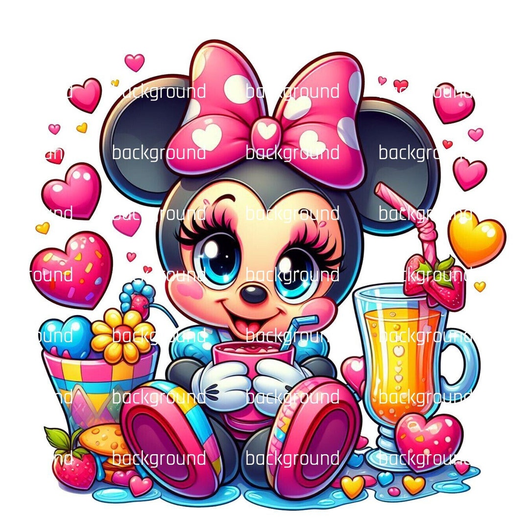 Cartoon Mouse With Drinks SVG (digital Download) - Etsy