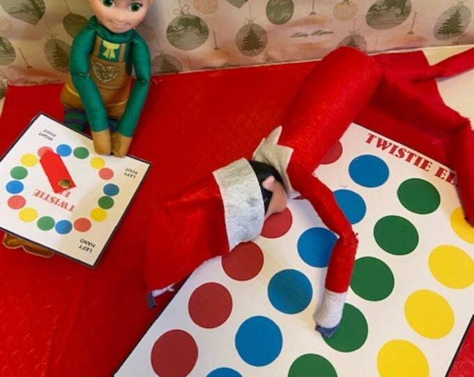 Elf Twister Fun Prop Set Includes Spinning Dial - Etsy