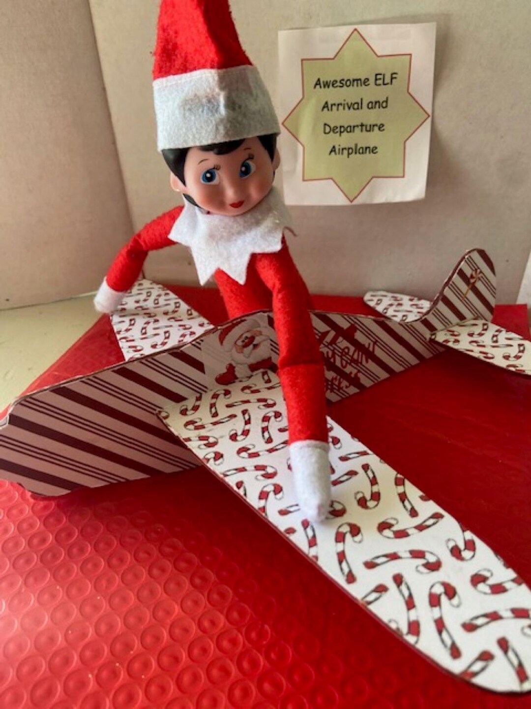 Elf Airplane for Arrival and Departure Candy Cane Express - Etsy