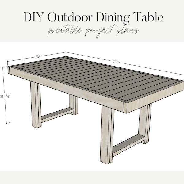 Outdoor Dining Table - Etsy