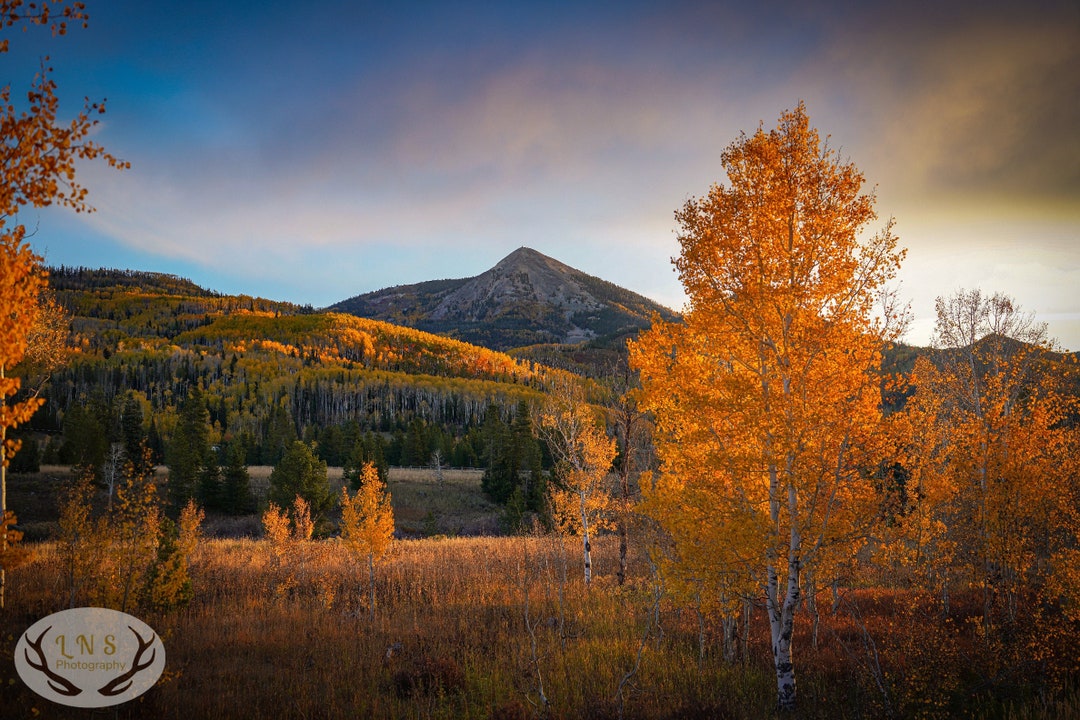 AUTUMN COLORS! Colorful Colorado Hahn's Peak Sunrise Matte Photo Print ...