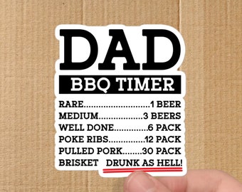 Bbq Timer Sticker - Etsy