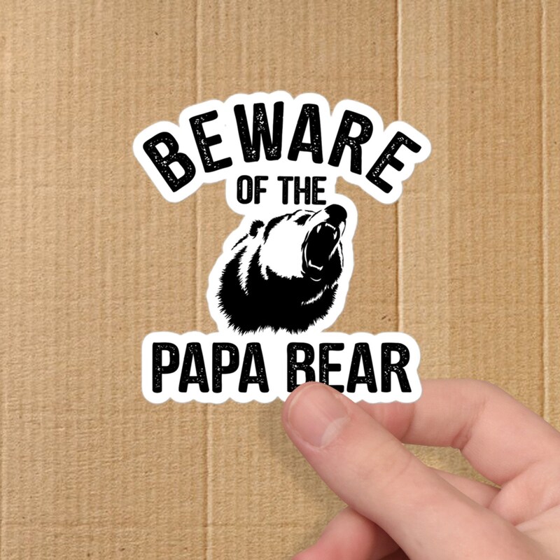 Papa Bear Sticker - Etsy