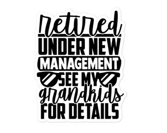 Retirement Under New Management. - Etsy