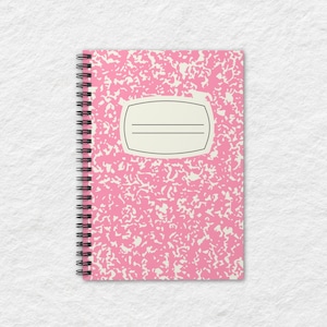 Pink Spiral Notebook, Ruled Line, School Journal, Student Notebook ...