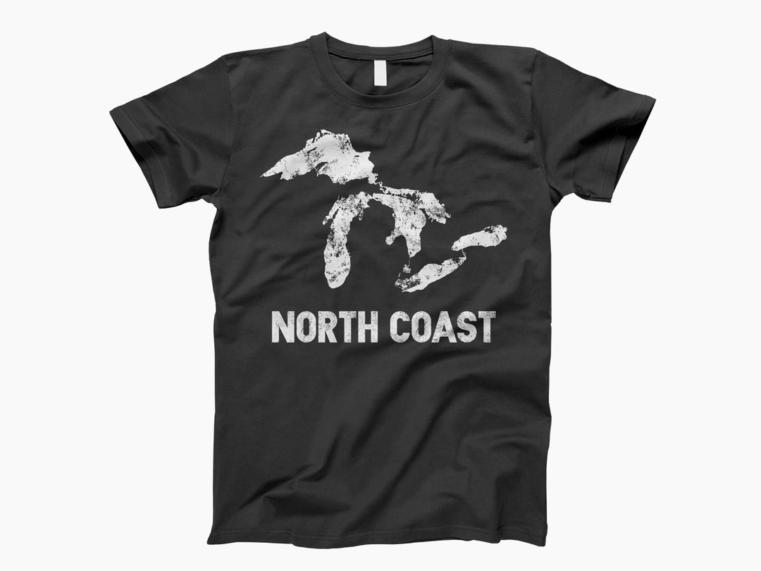 Michigan North Coast T-shirt, Women State Shirt, Men State Map Tee ...