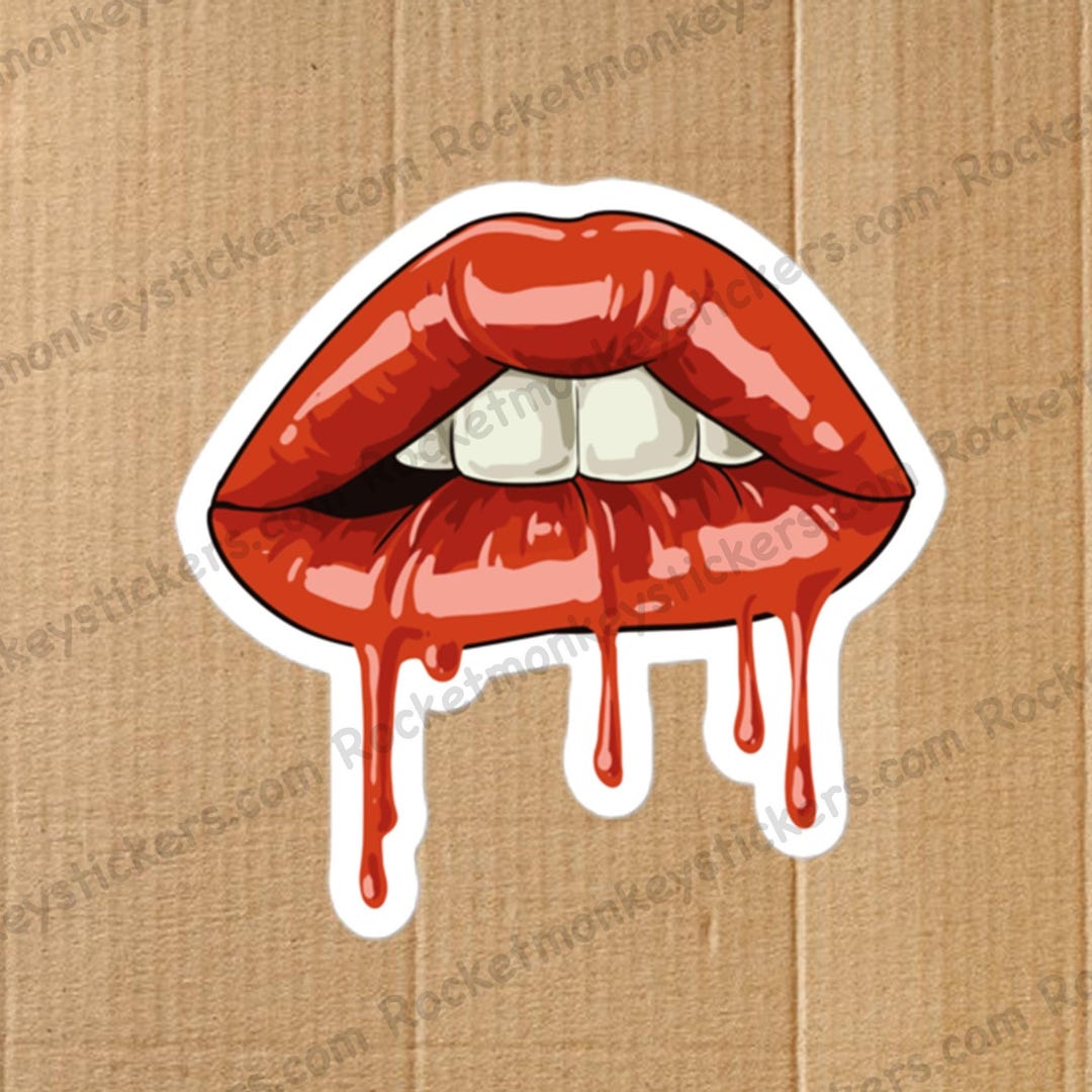 Red Lips, Kissing, Dripping, Sticker, Kiss Graphic, Romantic Lips, Lip ...