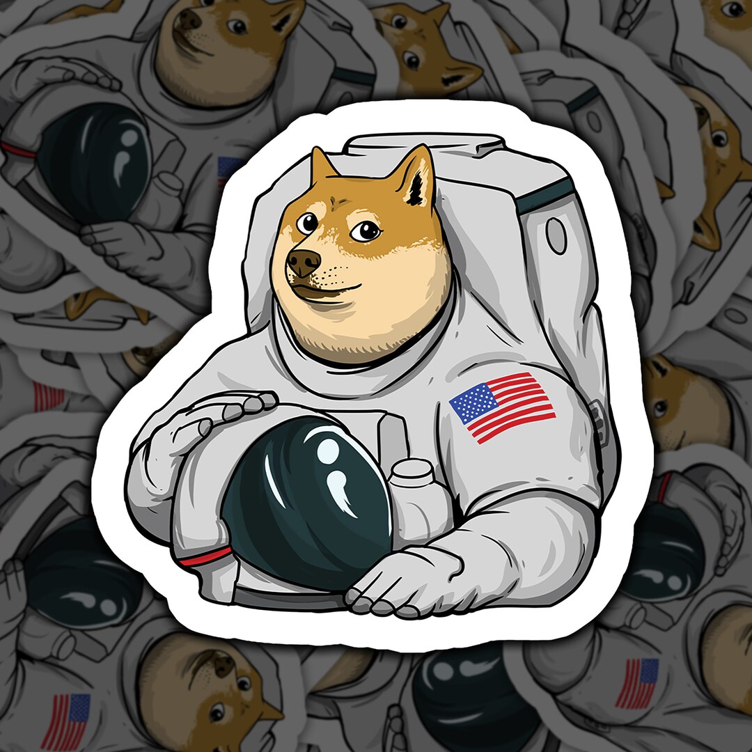Dogecoin Sticker, Dogecoin, Doge, Coin Sticker, Doge, Crypto, Currency ...