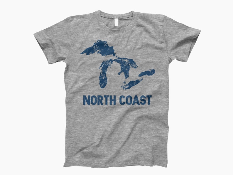 Michigan North Coast T-shirt, Women State Shirt, Men State Map Tee ...