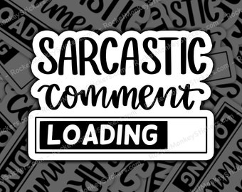 Overthinking Loading Vinyl Sticker, Funny Sticker, Punny Sticker ...