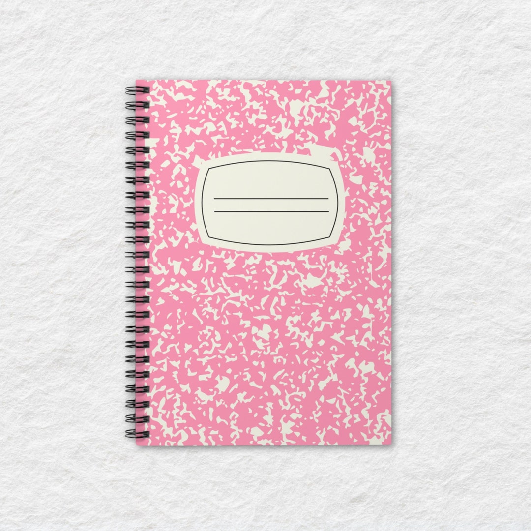 Pink Spiral Notebook, Ruled Line, School Journal, Student Notebook ...