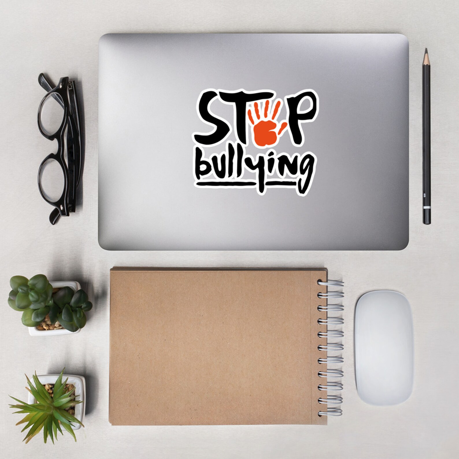 Orange Hand Anti Bullying Stop Bullying Sticker Stickers | Etsy