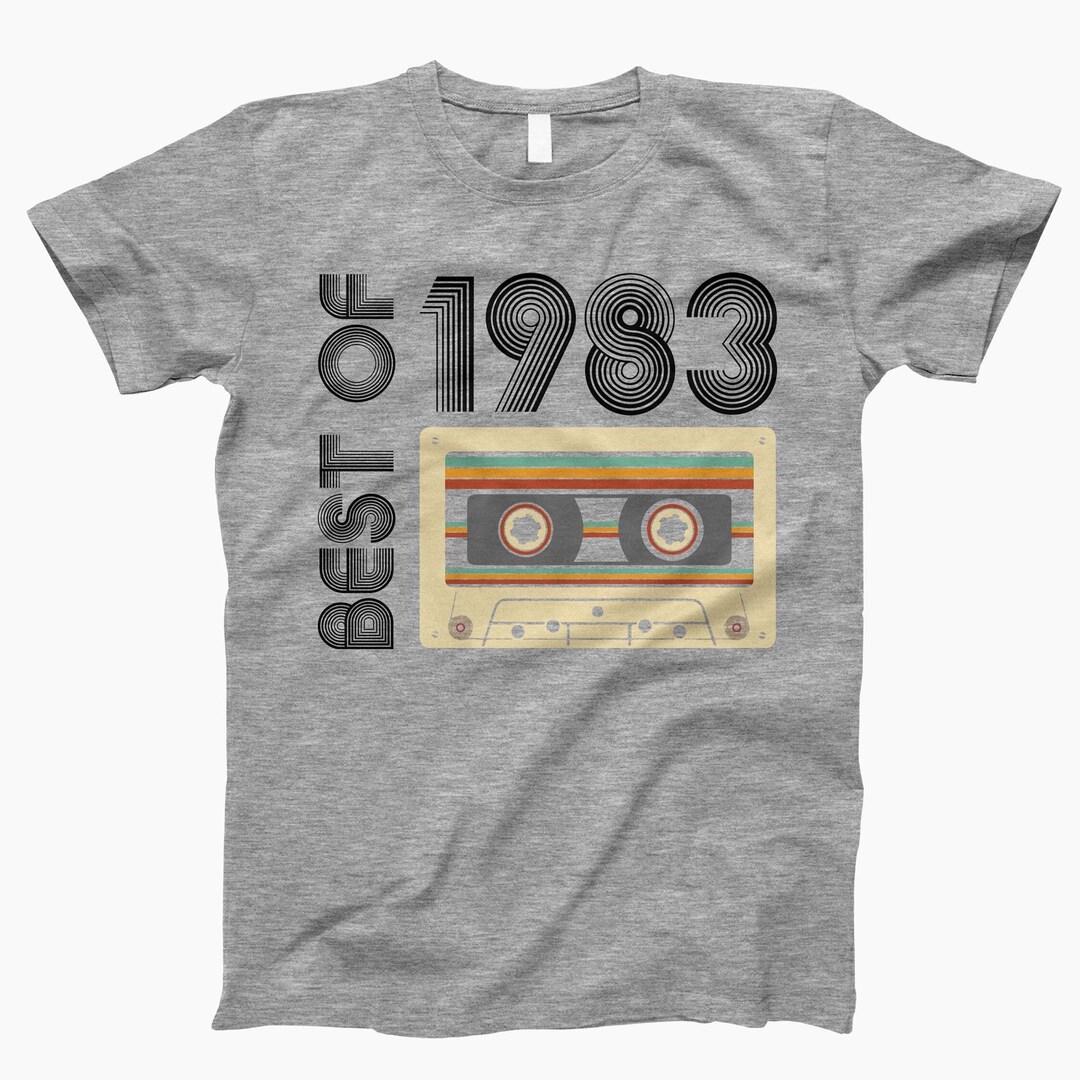 Best of 1983 Cassette Tape Shirt, Cassette T-shirt, 1983 Birthday Shirt ...