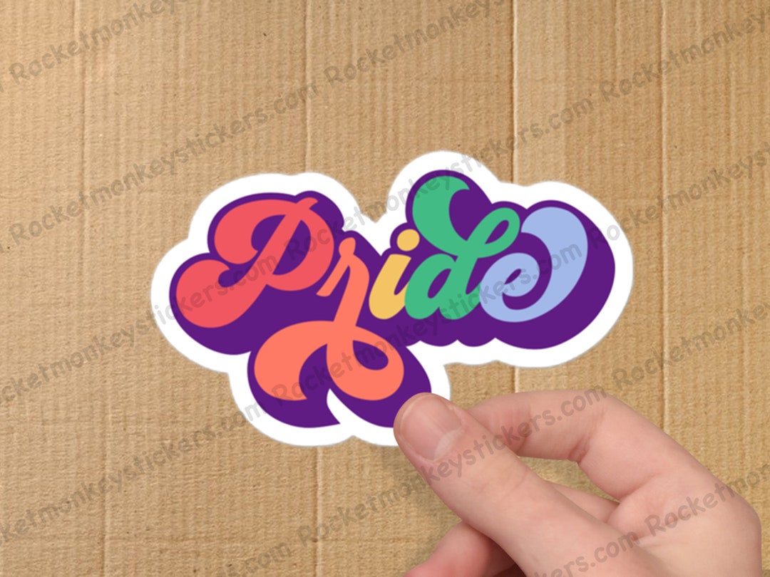 Pride, Rainbow, Sticker, Stickers, Laptop Decal, Pride Flag Decal, Gay ...