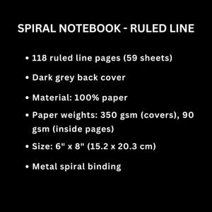 Pink Spiral Notebook, Ruled Line, School Journal, Student Notebook ...