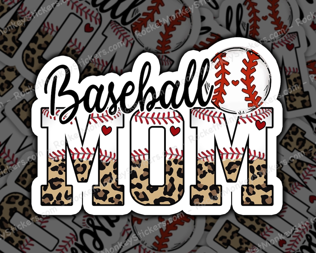 Baseball Mom, Sticker - Etsy
