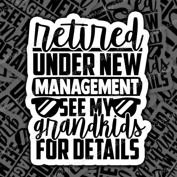 Retirement Sticker - Etsy