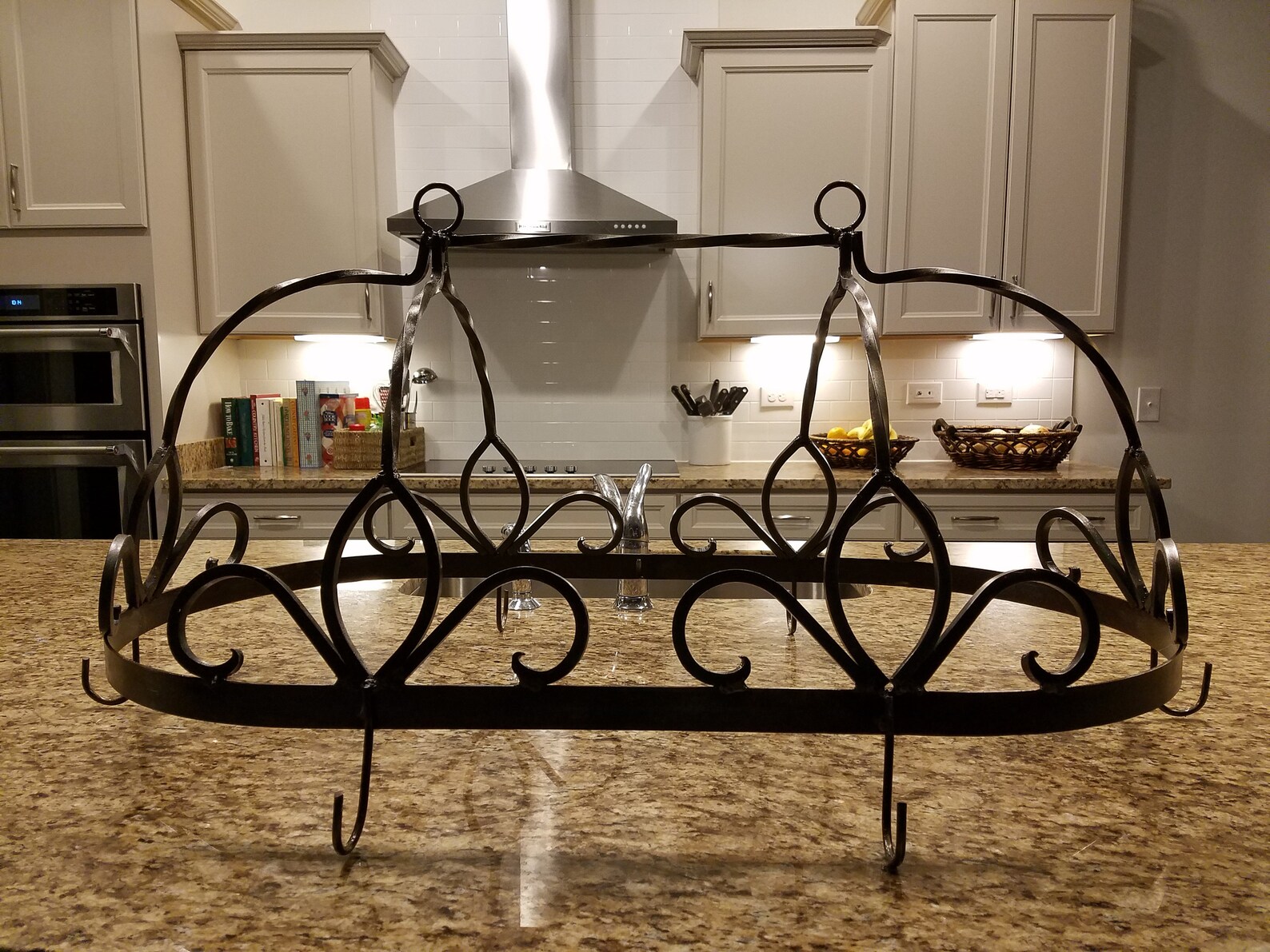 Wrought Iron Pot Rack - Etsy