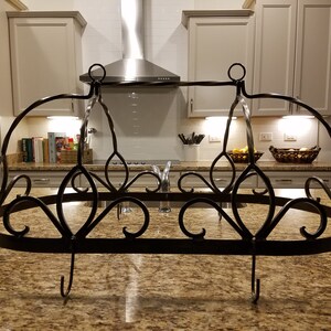 Wrought Iron Pot Rack - Etsy