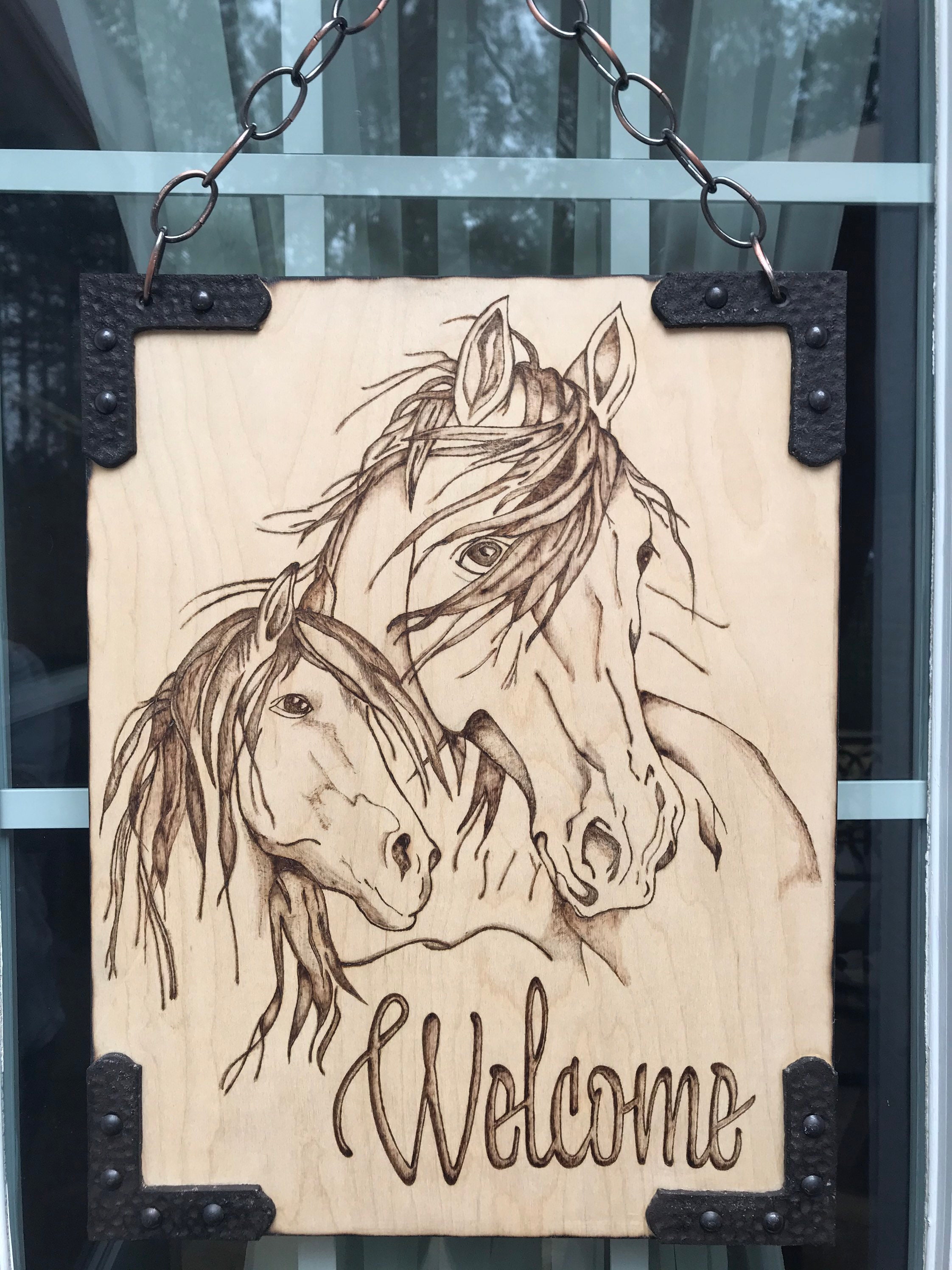 Horse Welcome Sign - Etsy