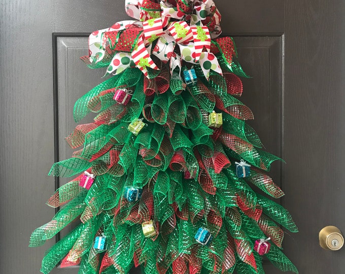 Christmas Tree Door Hanger - Etsy
