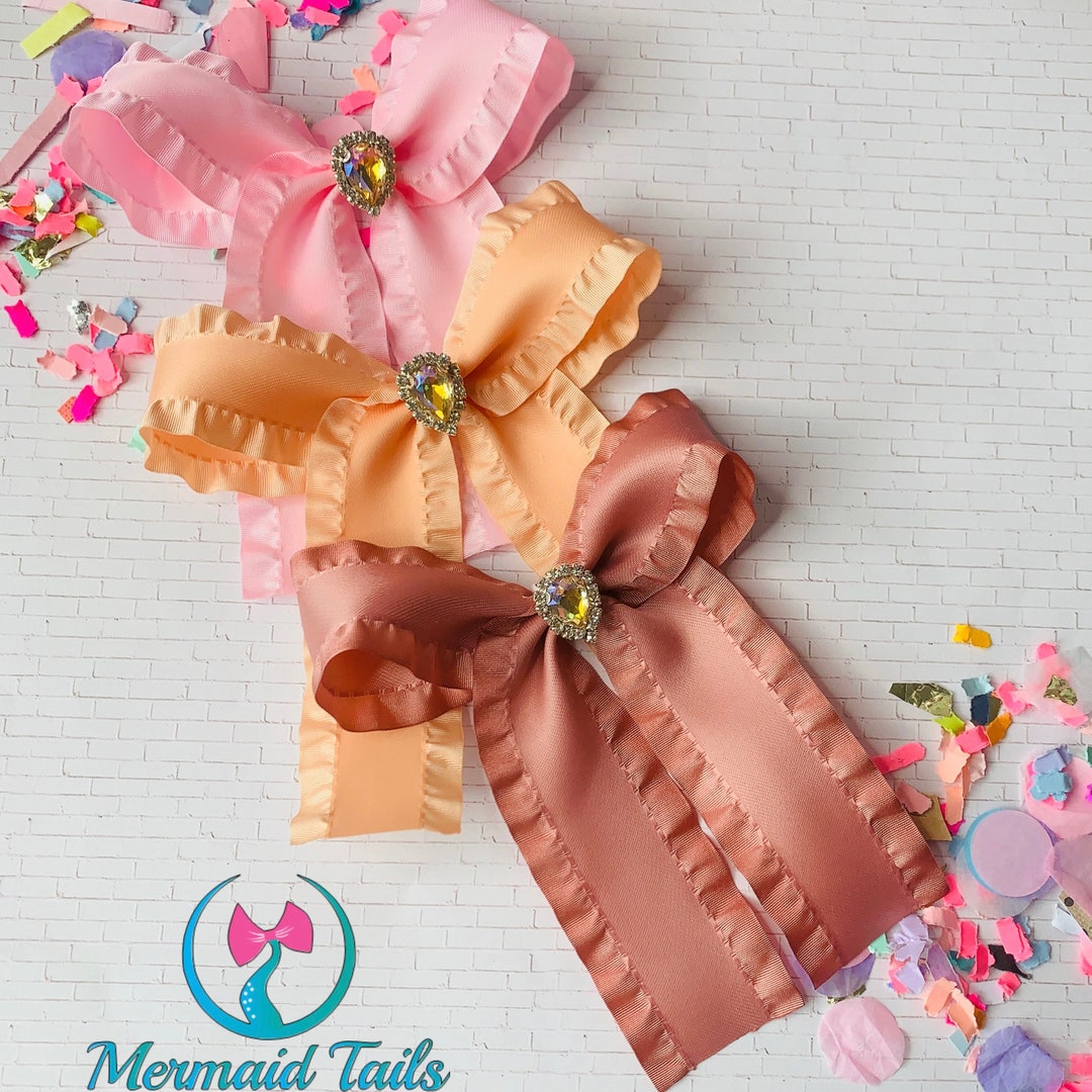 Coquette Ribbon Hair Bow, Vintage Ribbon Hair Bow for Girls and ...