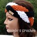 Crochet PATTERN: Braided Beans Ear Warmer Headband Crochet Headwrap PDF ...