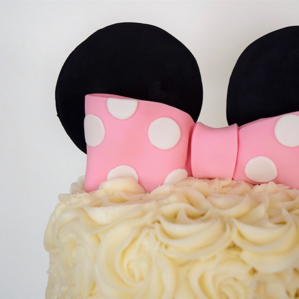 Elegantes Minnie Maus Tortendeko Ebenbild