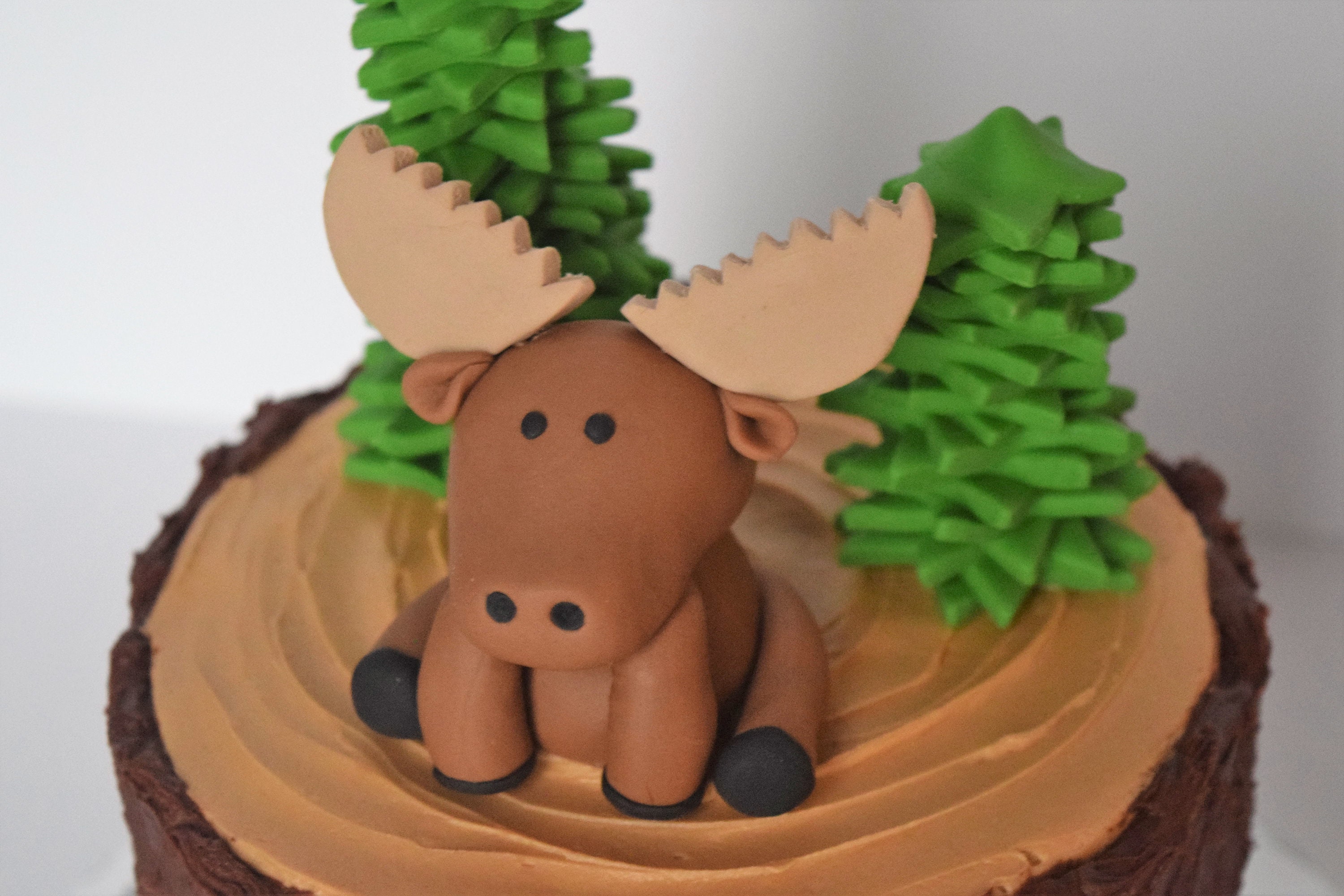 Fondant Moose Cake Topper - Etsy UK