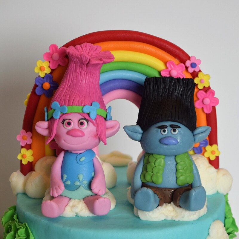 Trolls Cake Toppers - Etsy