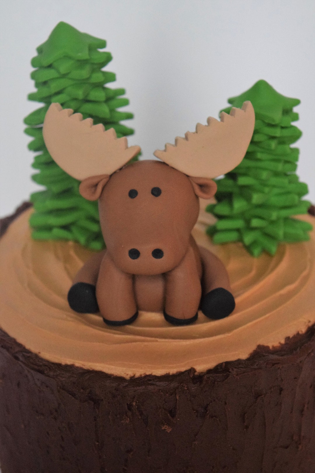 Fondant Moose Cake Topper - Etsy