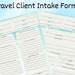 Travel Agent Client Intake Form - Etsy