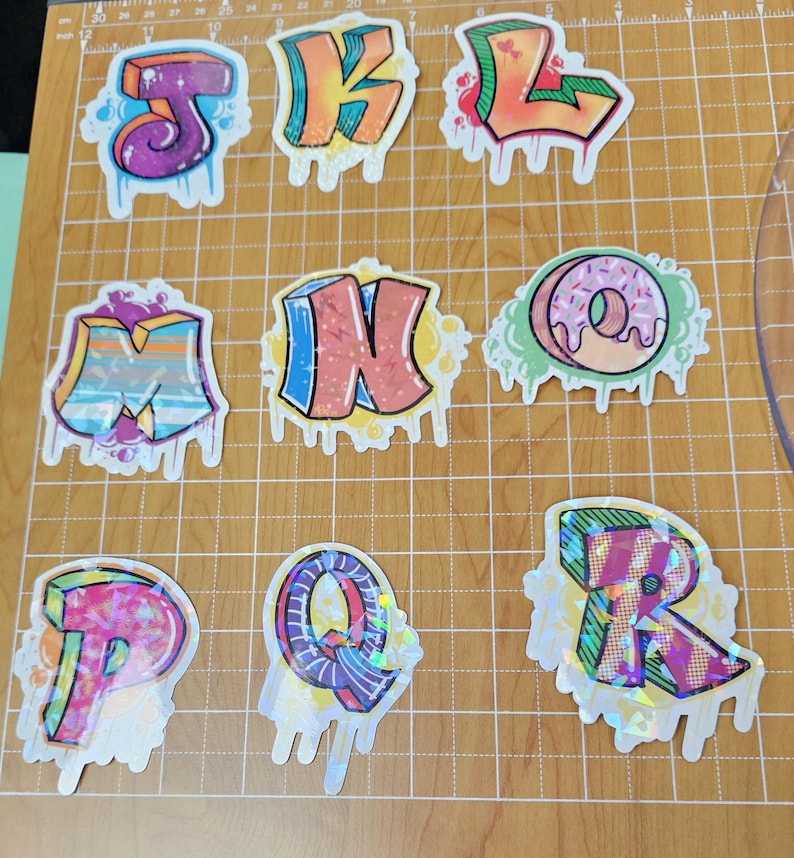 Graffiti Letters Stickers - Etsy