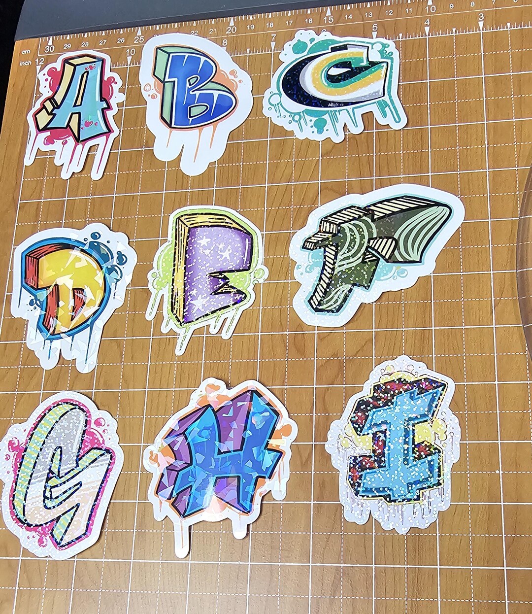 Graffiti Letters Stickers, Stickers Vinyls, Vinyl Sticke - Etsy