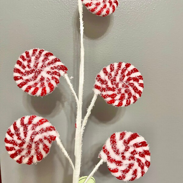 Christmas Peppermint Candy Decorations - Etsy