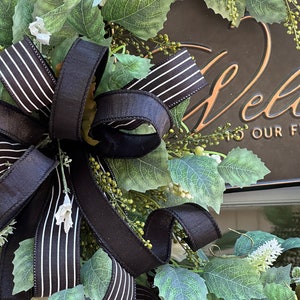 Everyday Welcome Wreath for Front Door, Rose Wreath, Classic Decor ...