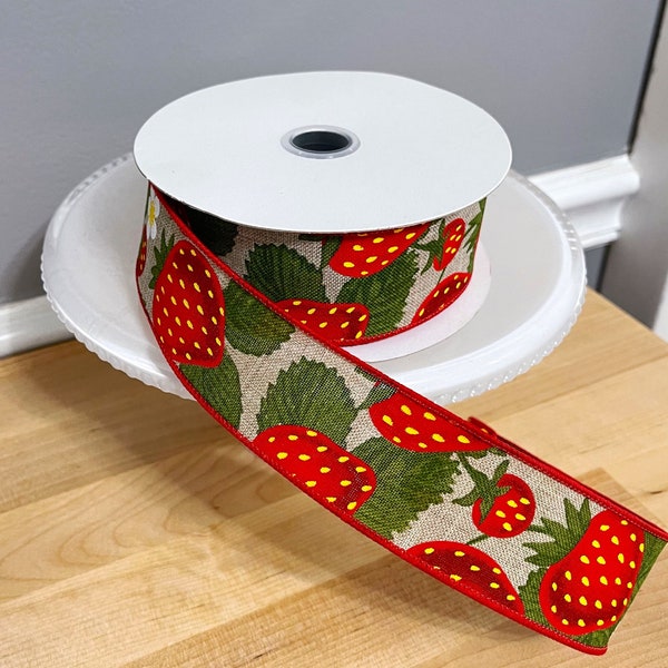 Strawberry Ribbon - Etsy
