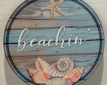 Home Sweet Home Beach Seashell Sign Beach Wreath Attachment - Etsy
