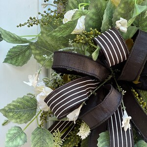 Everyday Welcome Wreath for Front Door, Rose Wreath, Classic Decor ...