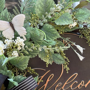 Everyday Welcome Wreath for Front Door, Rose Wreath, Classic Decor ...