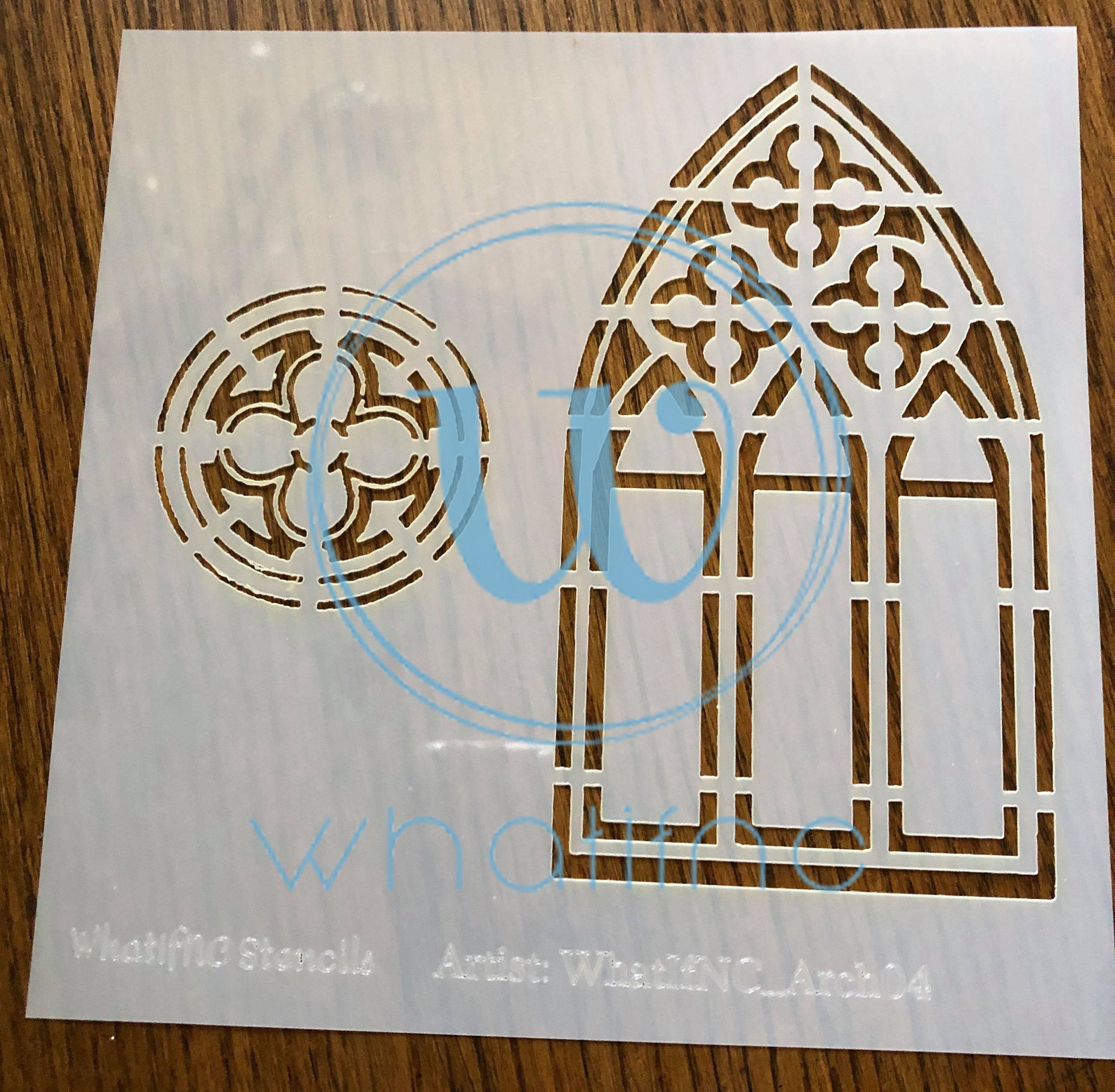 Stencil WhatIfNC Arch 04 6x6 | Etsy