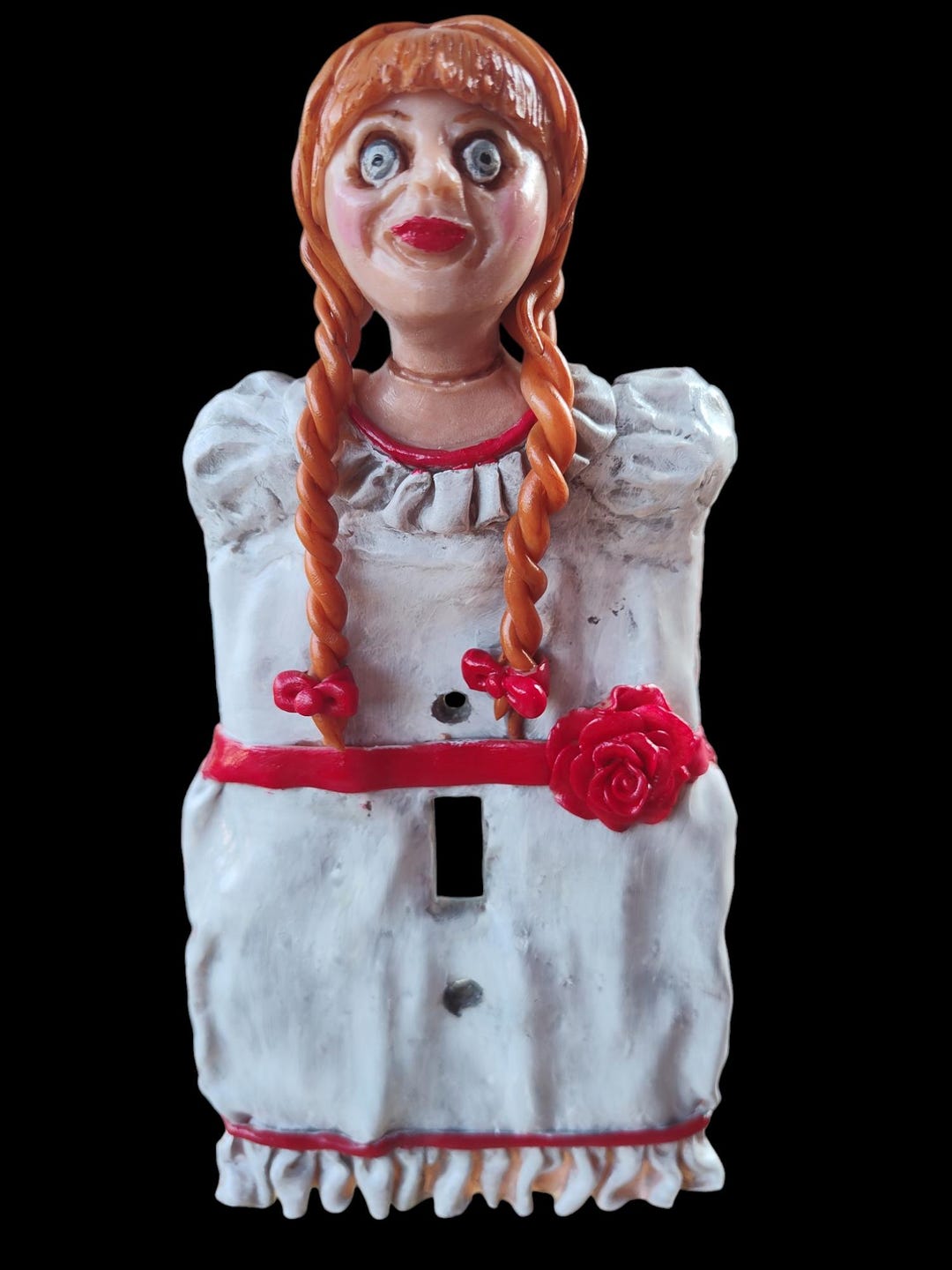 Annabelle Doll Switch Plate - Creepy Doll Decor - Etsy