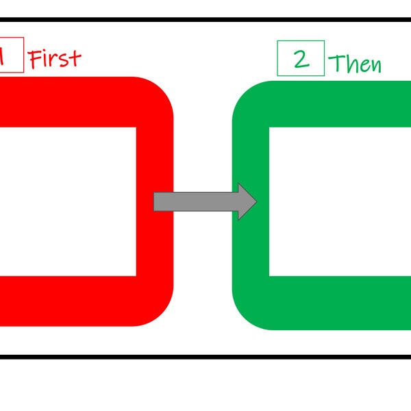 First and Then Visual Board - Etsy