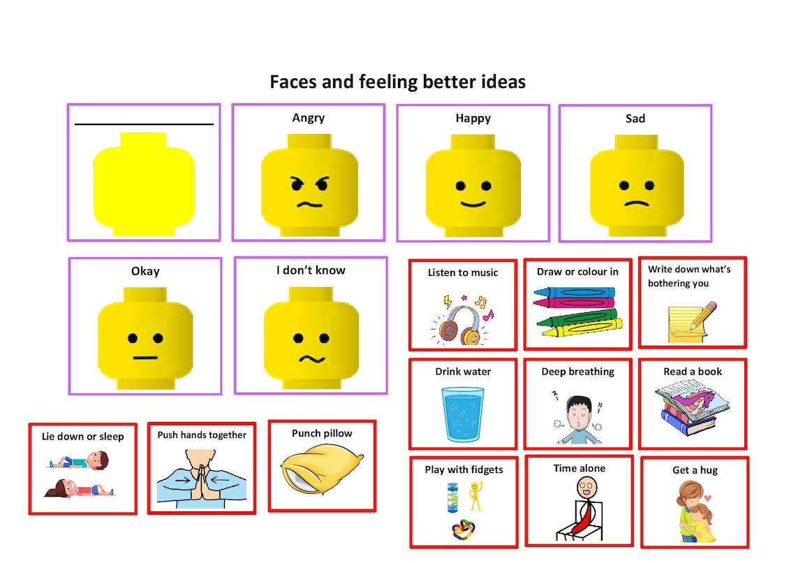 Lego Emotions - Etsy UK